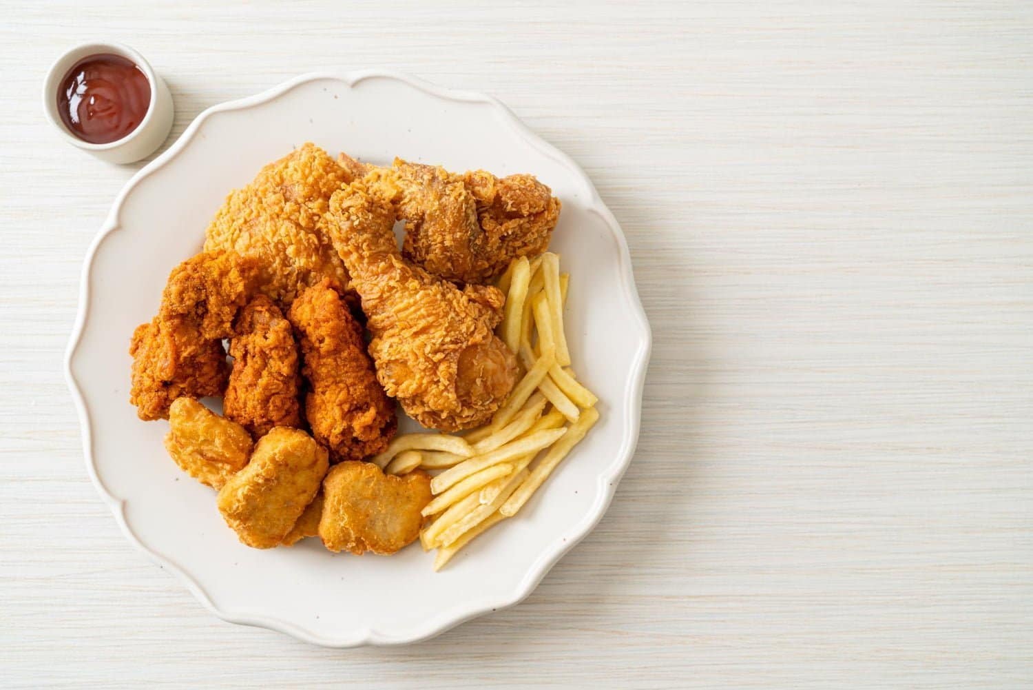 Frites et nuggets: le pire des repas que l'on peut prendre